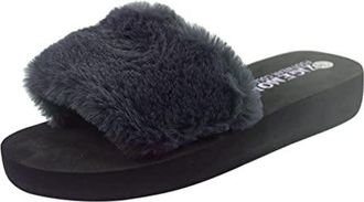 Generic Pantoufles d&eacute;t&eacute; pour femme avec semelle plantaire, pantoufles pour femme, pantoufles individuelles pour femme, chaussures de loisirs, antid&eacute;rapantes, 