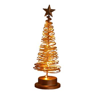 Generic Weihnachtsbaum Tischlampe, Weihnachtsb&auml;ume Beleuchtet Innen,Weihnachten Tischplatte Licht | LED Lichterbaum Tisch, Weihnachtsbaum-Nachtlicht f&uuml;r Weihn