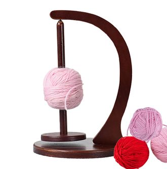 Generic Garing Coil Stand aus Holz, H&auml;kelst&auml;nder Holzlagerorganisator Vertikaler Garn-Organizer N&auml;hgarnhalter, H&auml;kelgarnhalter f&uuml;r Anf&auml;nger und