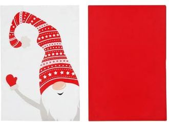 KASANOVA 1 SET MIT 2 GESCHIRRTÜCHERN CM45X65 WEISSE ZWERGE, Baumwolle Polyester