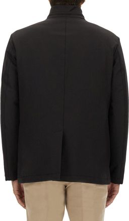 Fay Hook Closure Jacket - Black