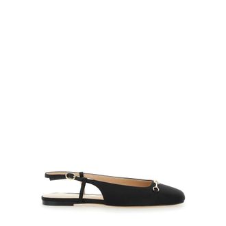 Twinset Schwarze Ballettflats mit eckiger Spitze - - Shoes - Damen - Schwarzk - 37 EU