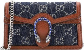 Gucci Dionysus Bag GG Denim Super Mini crossbody bag - Blau