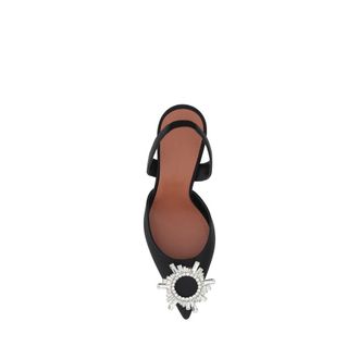 Amina Muaddi Begum Slingback Pump - Black