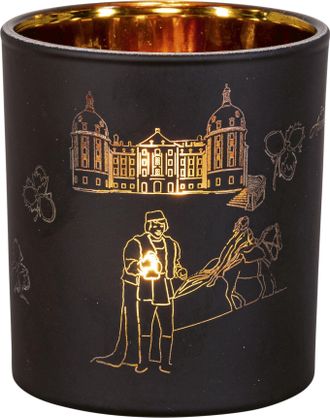 Rudolphs Schatzkiste Teelichthalter DREI Haselnüsse für Aschenbrödel aus Glas BxH 9x8cm NEU Aschenbrödel Teelicht Glas Romantik Schloss Moritzburg Märchenfilm Deko Weihnac