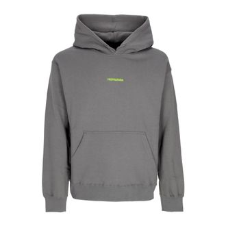 PROPAGANDA Grauer Hoodie mit Fronttasche - - Sweatshirts & Hoodies - Herren - Grau - XL