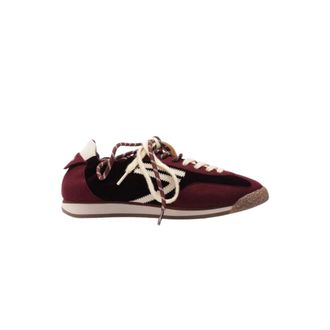 Puraai Femme, Chaussures, Rouge, Taille: 40 EU Baskets en velours Panth&egrave;re