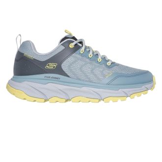 Skechers Lux Journey Road Schuhe f&uuml;r Damen, Flach (Blau/Gelb)