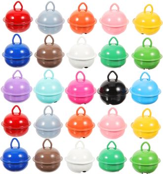 NUOBESTY 50stücke Glockenanhänger Aus Eisen Für DIY-schmuck Glöckchen-Ornament Armband-glöckchen Als Rucksack Oder Schlüsselanhänger-Accessoire Haltbar Und Dek
