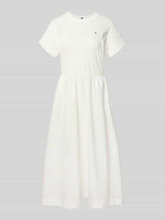 Tommy Hilfiger Ausgestelltes Freizeitkleid aus Material-Mix Modell CODY