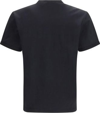 Dolce & Gabbana Logo-Patch Cotton T-Shirt - Black