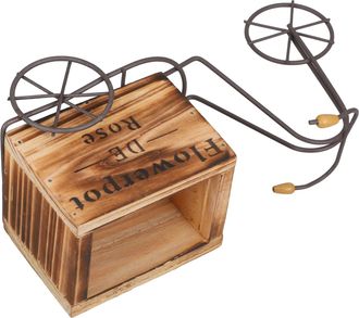 BESPORTBLE Vintage Eisen Fahrrad Pflanzentopf St&auml;nder Miniatur Fahrrad Ornament Dekorativer Desktop Blumenhalter f&uuml;r Wohnzimmer und B&uuml;ro mit Kreativem Design und