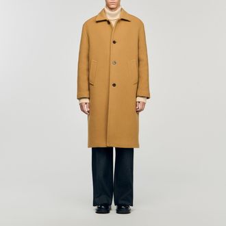 Sandro Manteau long laine cachemire