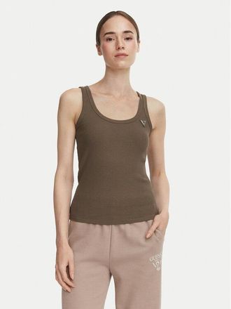 Guess Top V4YP06 K8RT2 Khakifarben Slim Fit