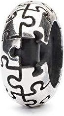 Trollbeads TAGBE-20207 Perle en argent Puzzle Spacer, taille unique, Argent, Pas de gemme