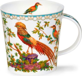 Dunoon Caingorm Natoru Blue 0,48 l Becher aus feinem Knochenporzellan mit 22 Karat Golddetails