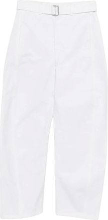 Christophe Lemaire Femme, Pantalons, Blanc, Taille: 38 FR Twisted Belted Pantalons