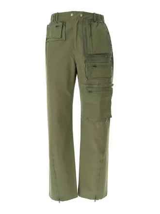 Andersson Bell Pantalons D&eacute;contract&eacute;s - Vert Fonc&eacute;