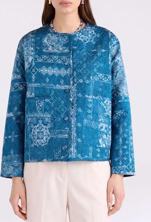 Momoni Manteau Femme couleur Bleu