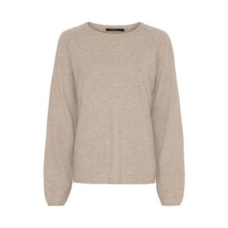 BTF-CPH Rundhals-Strickware - - Knitwear - Damen - Beige - L