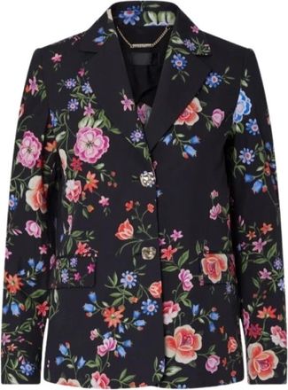 Liu Jo Femme, Vestes, Noir, Taille: 46 FR Blazer &Eacute;l&eacute;gant en Popeline