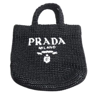 Prada Pre-owned Crochet Raffia Tote Bag - - Pre-owned - Damen - Schwarzk - ONE SIZE