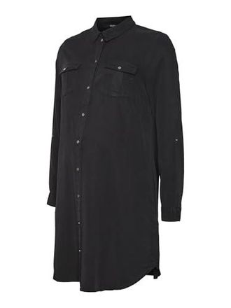 Vero Moda Vero Moda Maternity Vmmsigga Ls Blck GA Noos Robe Courte, Noir, XL