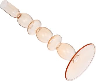 FOMIYES Vintage Kerzenhalter aus Glas 1 St&uuml;ck Champagnergold f&uuml;r Romantische Tischdekoration und Wohnambiente