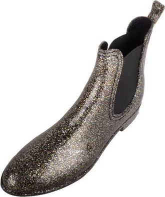 Absolute Footwear Bottes de pluie imperm&eacute;ables &agrave; paillettes pour femme, Noir, 41 EU