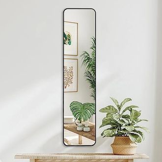 Americanflat 36x150 cm Ganzkörperspiegel - Wandspiegel für das Schlafzimmer und Langer Mirror für das Wohnzimmer - 1,5 m hoher Spiegel Ganzkörperspiegel - Großer S