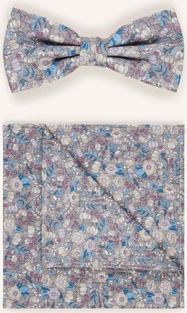 Paul Paul Set: Fliege Und Einstecktuch grau