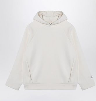 Douuod Ivory cotton blend hoodie