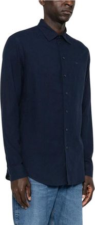 Emporio Armani Homme, Chemises, Bleu, Taille: XL Casual Chemises