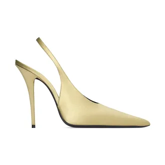 Saint Laurent Elegante Slingback Pumps - - Shoes - Damen - Beige - 41 EU