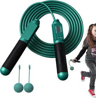 Generico Springseil - Tragbares Springseil mit Zähler - Fitness-Seile für Männer und Frauen, Erwachsene und Kinder, Verwendung im Haus, Sport und Training