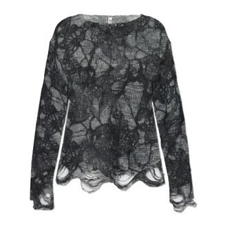 R13 Pullover mit Vintage-Effekt - - Knitwear - Damen - Grau - 2XS