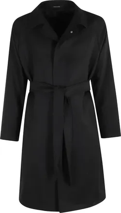 Tagliatore Homme, Manteaux, Noir, Taille: L Manteau Salomons Épaules Raglan