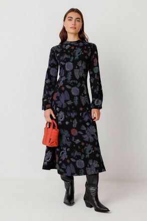 SKFK Damen vegan Kleid Kamila Mehrfarbig