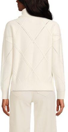 Lands End Rollkragenpullover Silk Touch, Damen, Größe:32-34 regular, Weiß, Polyester/Nylon/Viskose, by Lands End