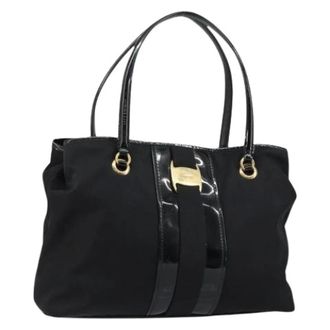 Ferragamo Sac &agrave; main en nylon Pre-owned - Femme - Pre-owned - Noir - Taille: ONE Size