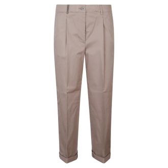 PESERICO Femme, Pantalons, Beige, Taille: 38 FR Straight Pantalons