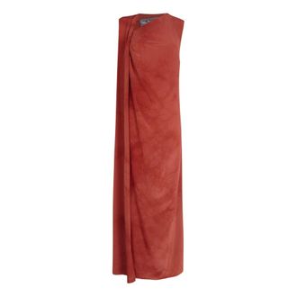 Cortana Asymmetrisches Wickel-Maxikleid - - Dresses - Damen - Rot - L