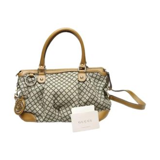 Gucci Pre-owned Toile sacs-gucci - Femme - Pre-owned - Beige - Taille: ONE Size