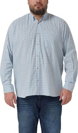 s.Oliver Regular Fit: Elastisches Button-Down-Hemd mit Karomuster