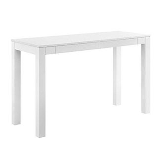 Ameriwood Home Ameriwood Large Parsons Bureau avec 2 tiroirs, Blanc