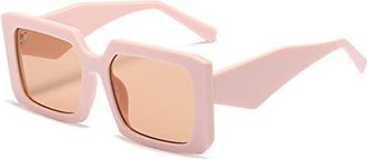 Generic Lunettes de soleil carrées à large monture tendance pour hommes et femmes lunettes de soleil de plage pour les vacances en plein air (couleur : F, tai