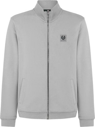 Belstaff Sweatjacke aus Baumwolle mit Logo-Aufn&auml;her in