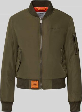 Original Bombers Bomberjacke mit Label-Patch