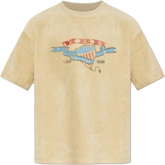 Misbhv Misbhv, Homme, Tops, Beige, Taille: XL Frotte Cotton T-shirt