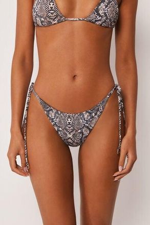 Calzedonia Brazilian-bikinihose Mit Schmalen B&auml;ndchen Classic Snake Aufdruck